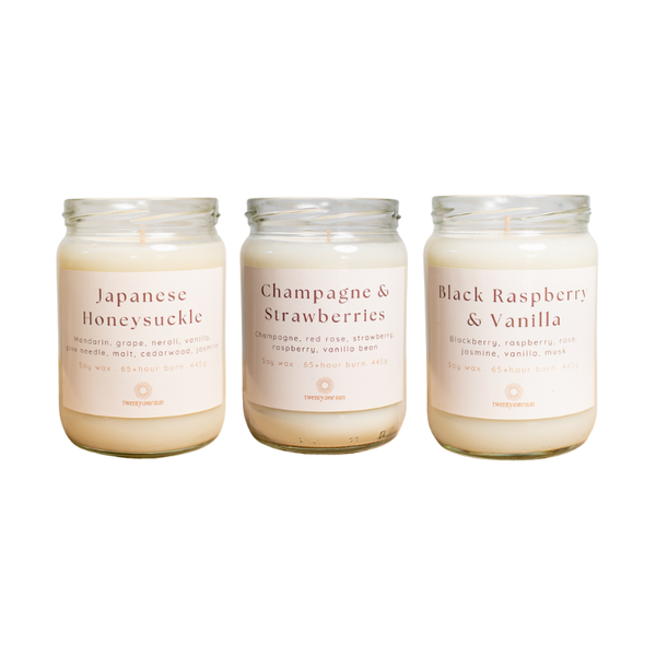 Sweet & Fruity Candle Bundle – Twenty One Sun